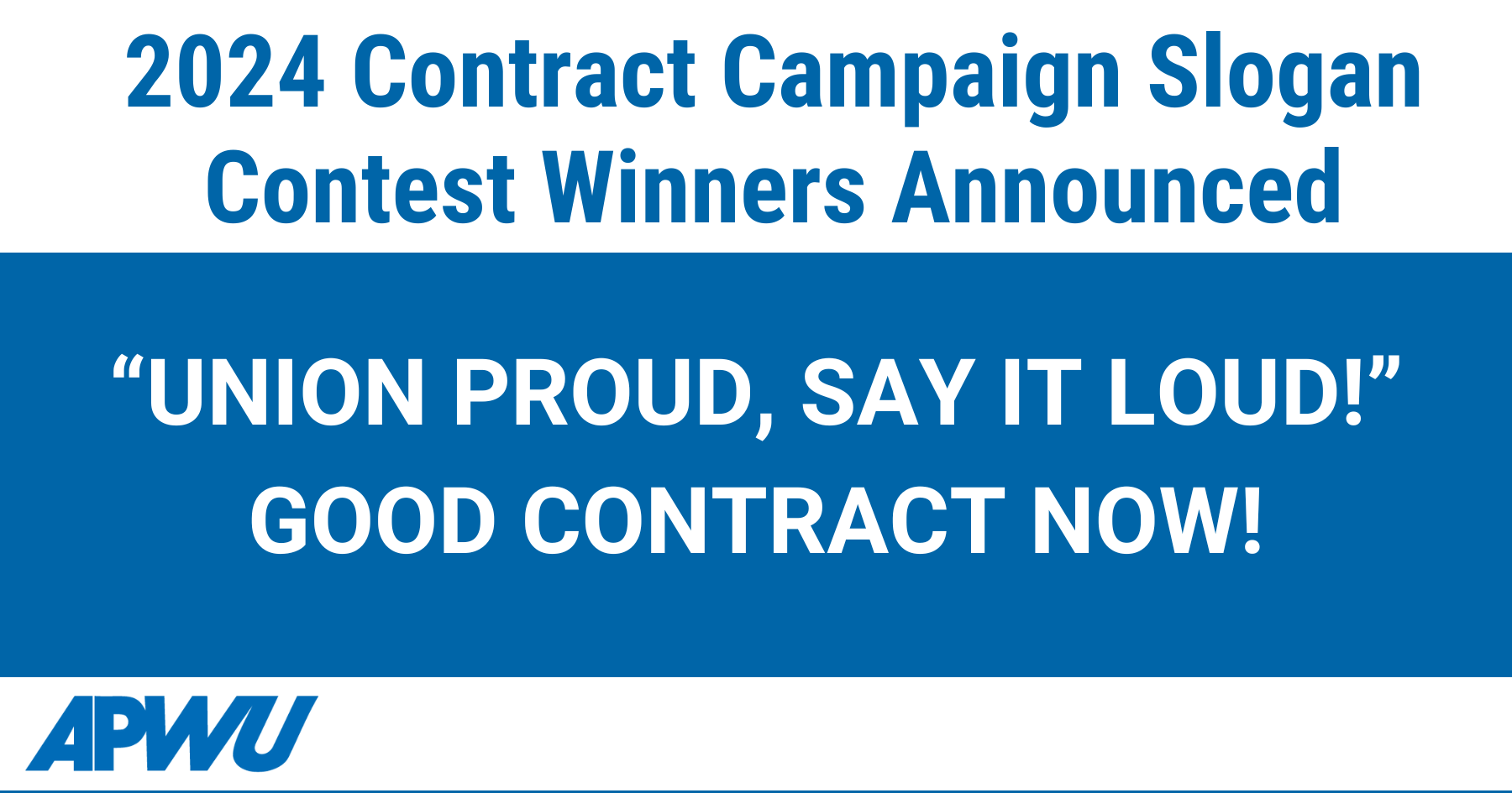 2024 Contract Campaign Slogan Contest Winners Announced! | American ...