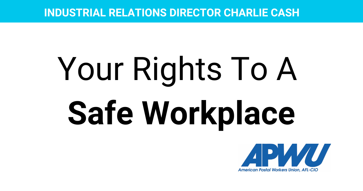 Your Rights to a Safe Workplace | American Postal Workers Union